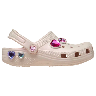 Crocs Girls Classic Iridescent Hearts Clogs In Multi/quartz | ModeSens