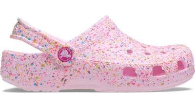 Crocs Kids' Classic Splatter Paint Clog In Pink Milk | ModeSens
