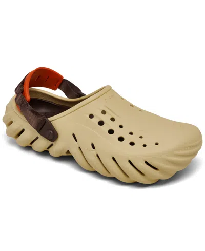 Crocs Men's Echo Clog Sandals From Finish Line In Seasame | ModeSens