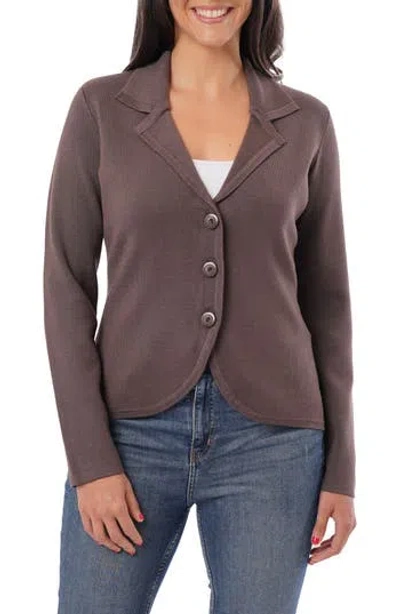 Cyrus Knit Blazer In Roasted Cocoa | ModeSens