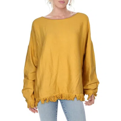 Cyrus Womens Knit Fringe Pullover Sweater In Multi | ModeSens