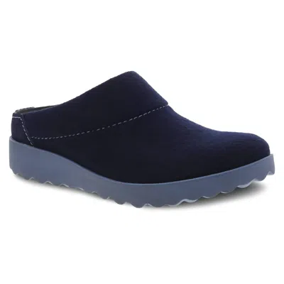 Dansko Women's Lucie Wool Blend Mule In Navy In Blue | ModeSens