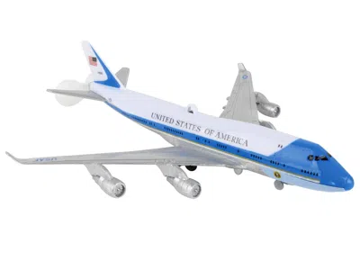 Daron United States Air Force One Aircraft Flying Toy White And Blue ...