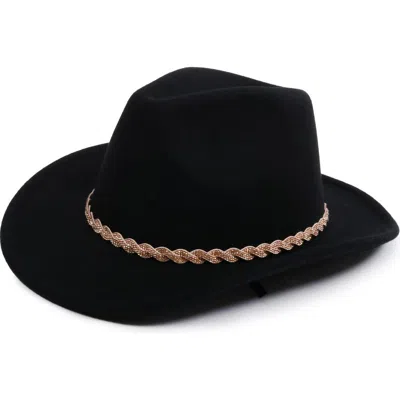 David & Young Bling Band Cowboy Hat In Black | ModeSens