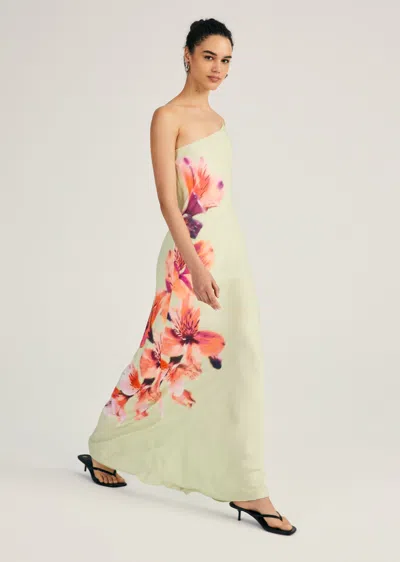 Derek Lam Milou One Shoulder Gown In Green | ModeSens