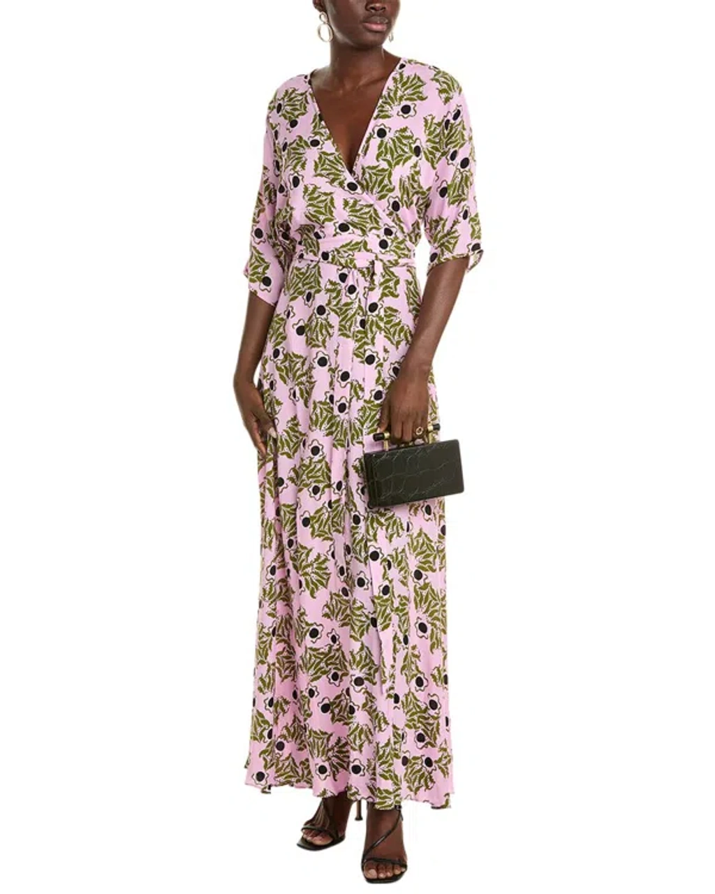 Diane Von Furstenberg Eloise Maxi Dress In Pink | ModeSens