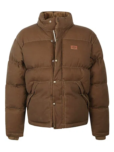 Dickies Lucas Waxed Puffer Jacket In Beige | ModeSens