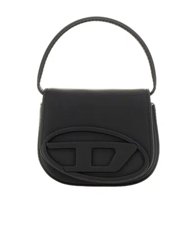 Diesel 1dr Iconic Leather Crossbody Bag In Black | ModeSens