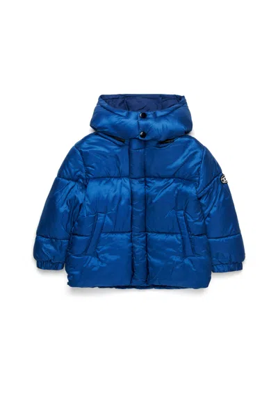 Diesel Classic Hooded Padded Jacket In Blue | ModeSens