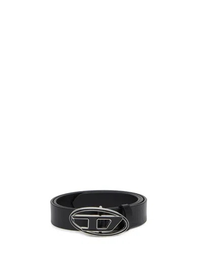Diesel Oval D Belt Woman Black | ModeSens