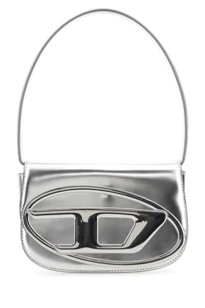 Diesel Silver Leather 1dr Shoulder Bag In H0535 | ModeSens