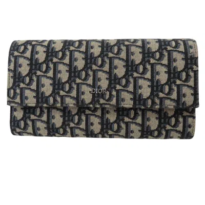 Dior Jacquard Long Wrap Wallet Beige | ModeSens