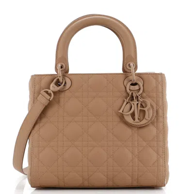 Dior Ultra Matte Supple Lady Bag Cannage Studded Lambskin Medium In ...