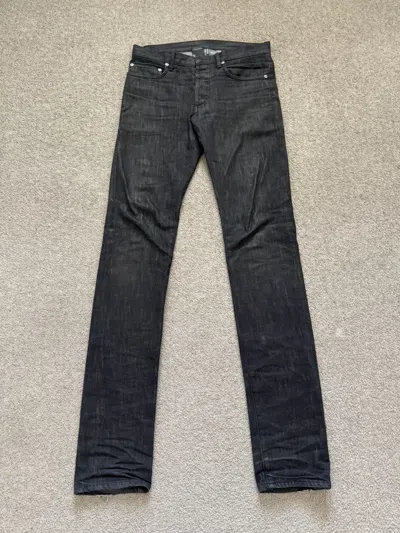 Pre-owned Dior X Hedi Slimane Dior Homme By Hedi Slimane Black Raw Denim Jeans | ModeSens