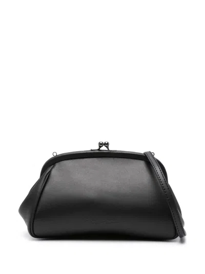 Discord Yohji Yamamoto Discord Leather Cross Body Bag In Black | ModeSens