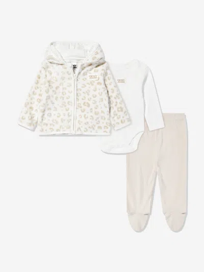 Dkny Kids' Baby 3 Piece Tracksuit Set In Beige | ModeSens