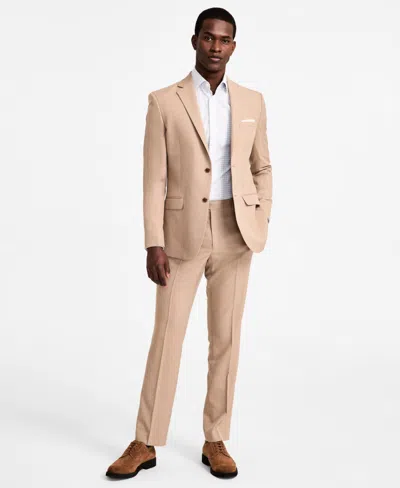 Dkny Men's Modern-fit Stretch Nested Suit In Tan | ModeSens