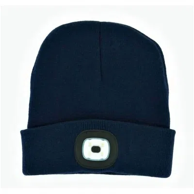Dm Merchandising Night Scope Rechargeable Led Beanie In Navy In Blue ...