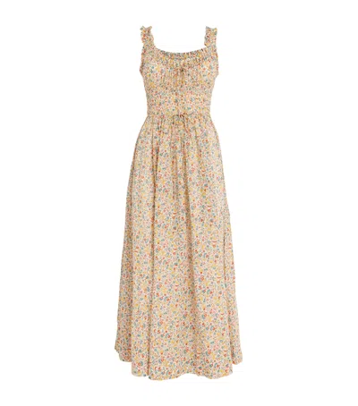 Doen Organic Cotton Emmaretta Midi Dress In Multi | ModeSens