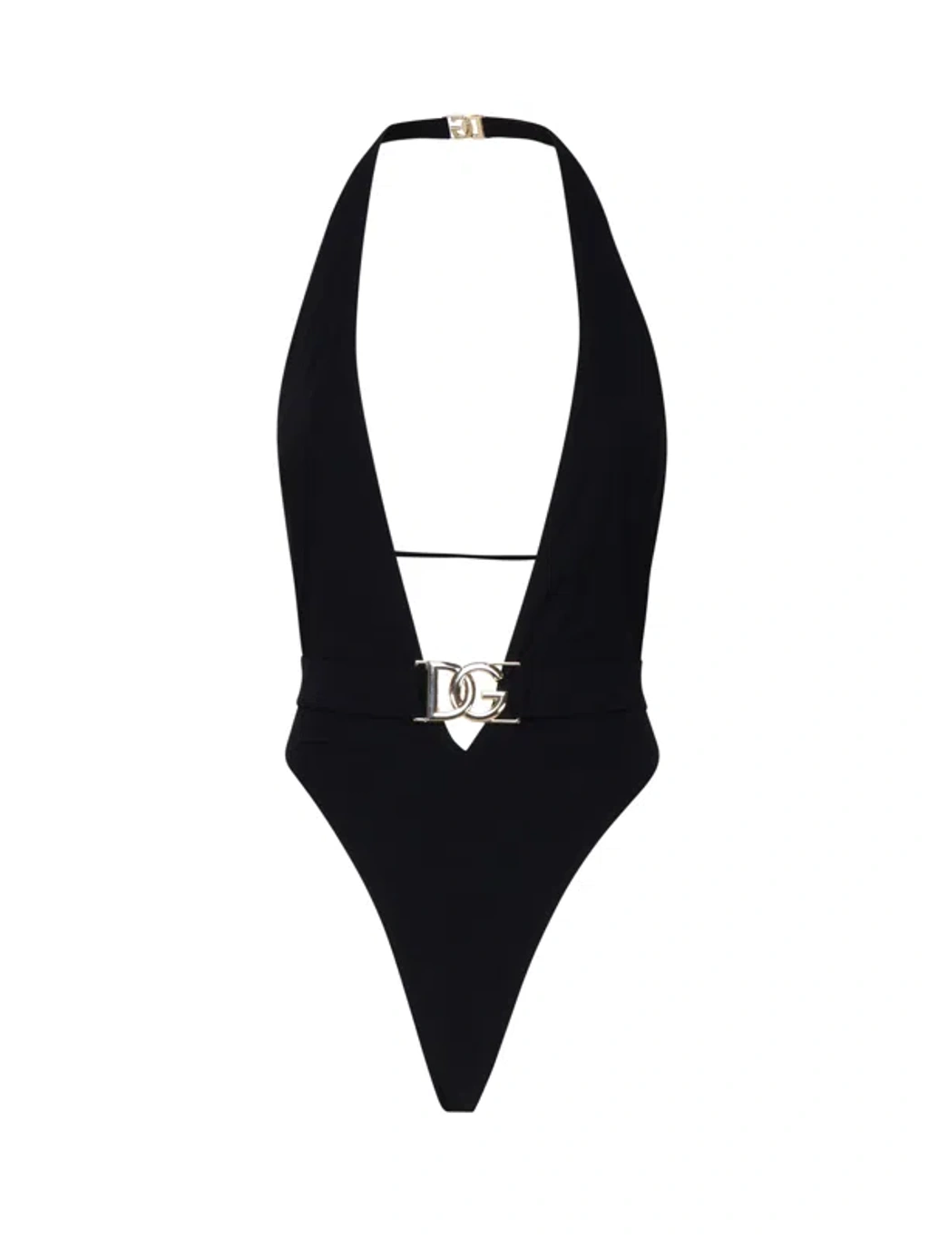 Dolce & Gabbana One Piece Logo Swimsuit In Black | ModeSens