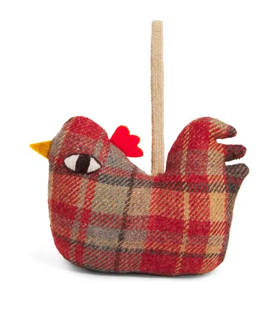 Donna Wilson Check Chicken Tree Decoration In Red | ModeSens