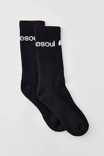 Doublesoul High Crew Sock In Black, Women's At Urban Outfitters | ModeSens
