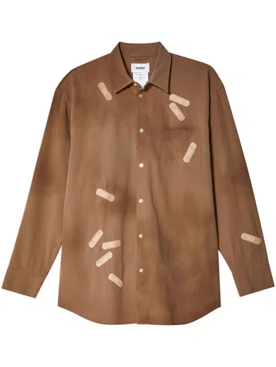 Doublet Embroidered Shirt In Brown | ModeSens