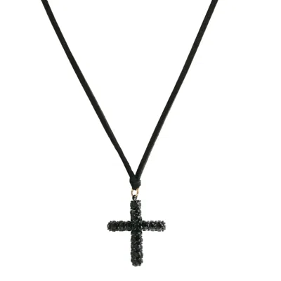 Drae Collection Women's Total Black Cross Pendant | ModeSens