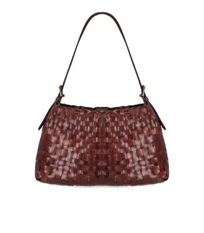 Dragon Diffusion Hobo Salvage Bruciato Shoulder Bag In Burgundy | ModeSens