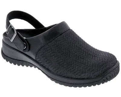 Drew Womens Savannah Slip On Shoe - Wide Width In Black Wavy In Grey ...