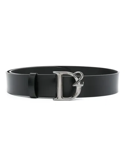 Dsquared2 Black Statement Belt In M802 Black+palladium | ModeSens