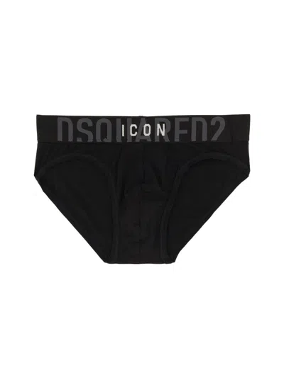 Dsquared2 Dsquared Men Briefs With Logo In Black | ModeSens