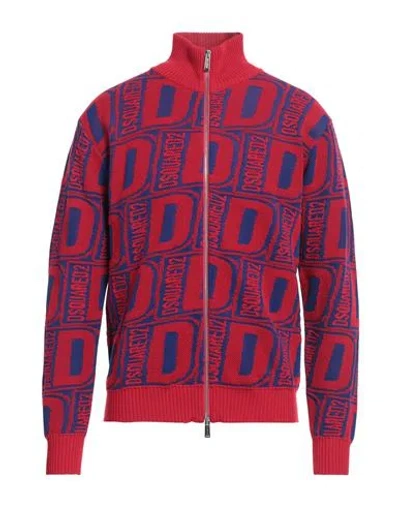 Dsquared2 Man Cardigan Red Size L Wool, Polyamide | ModeSens