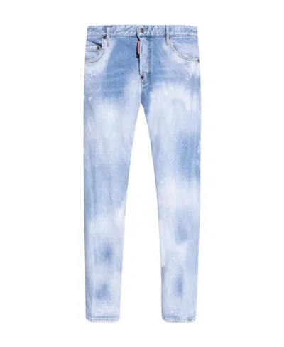 Dsquared2 Slim-fit Bleach-wash Jeans In Blue | ModeSens