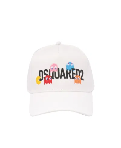 Dsquared2 X Pac-man Baseball Cap In White | ModeSens