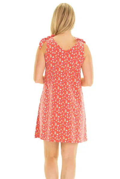 Duffield Lane The Lucy Dress In Leland Gal Set Sail Print In Pink ...