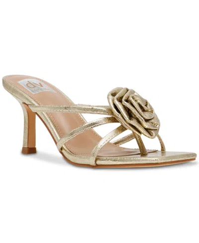Dv Dolce Vita Women's Zelly Strappy Rose Slide Dress Sandals In Gold ...