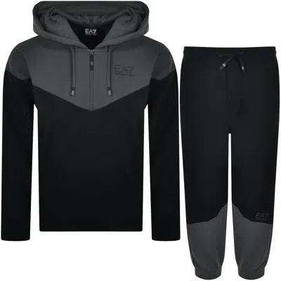 Ea7 Emporio Armani Logo Tracksuit Black | ModeSens