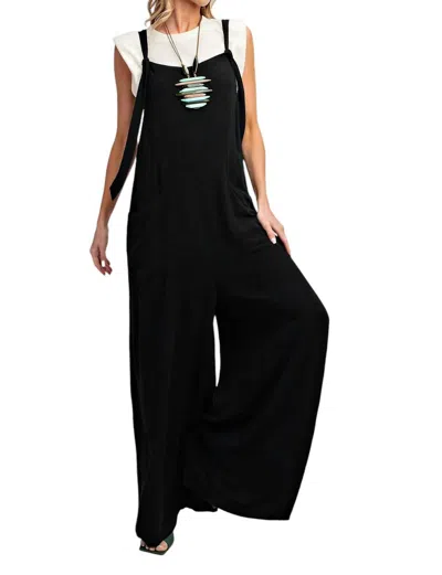 Easel Molly Wide Leg Jumper In Black | ModeSens