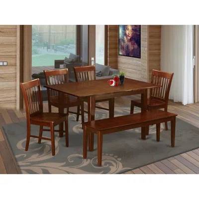 East West Furniture 6 Pc Small Kitchen Table Set- Tables And 4 Dining ...