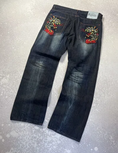 Pre-owned Ed Hardy X Vintage Y2k Ed Hardy Japan Tiger Dragon Geisha ...