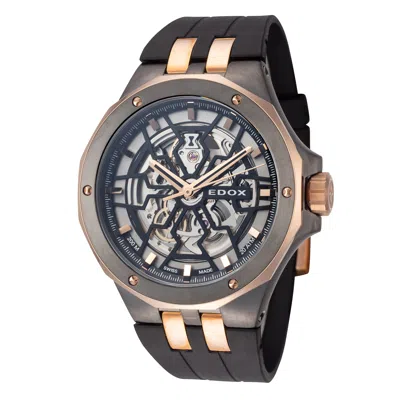 Edox Men's Delfin The Original 43mm Automatic Watch In Gold | ModeSens