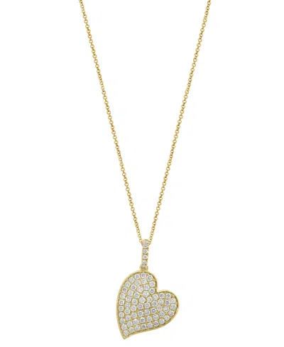 Effy Collection Effy Diamond Heart Pave 18" Pendant Necklace (3/4 Ct. T ...