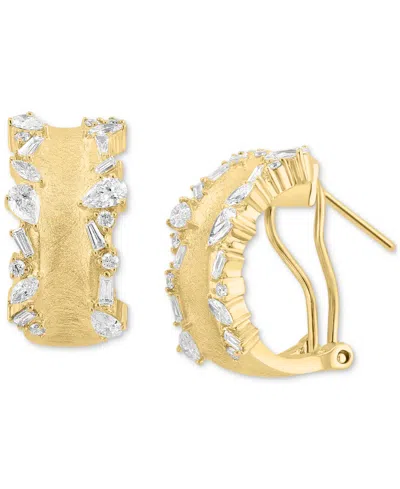 Effy Collection Effy Diamond Multi-cut Scattered Small Hoop Earrings (1 ...