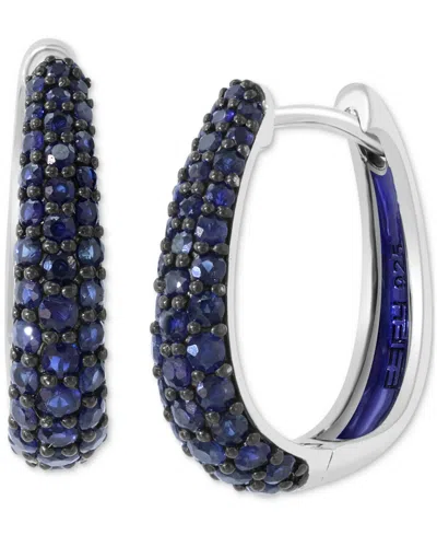 Effy Collection Effy Ruby Oval Small Huggie Hoop Earrings (2 Ct. T.w ...