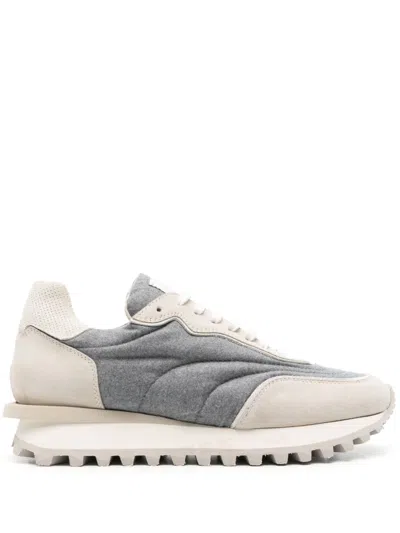 Eleventy Quilted Sneakers In Grey | ModeSens