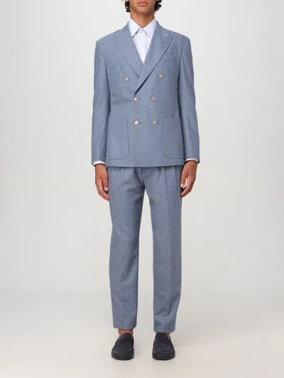 Eleventy Suit Men Color Denim | ModeSens
