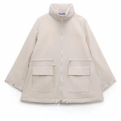 Embassy Of Bricks And Logs Women's Neutrals Montreux Rain Jacket - Pale ...