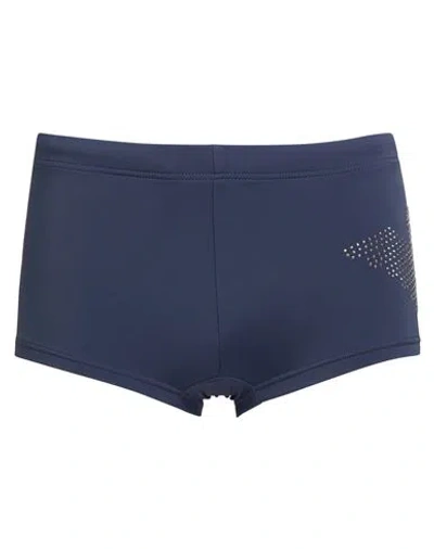 Emporio Armani Man Swim Trunks Navy Blue Size 34 Polyamide, Elastane ...