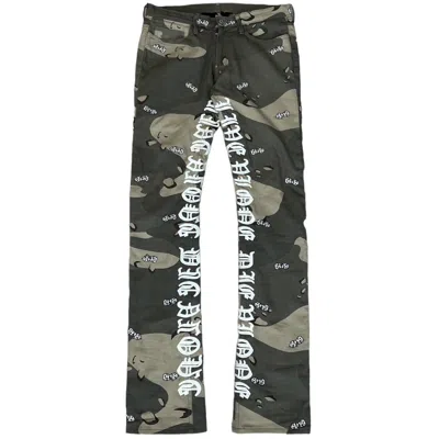Pre-owned Endless X Vlone Camo Old English Denim Unreleased | ModeSens